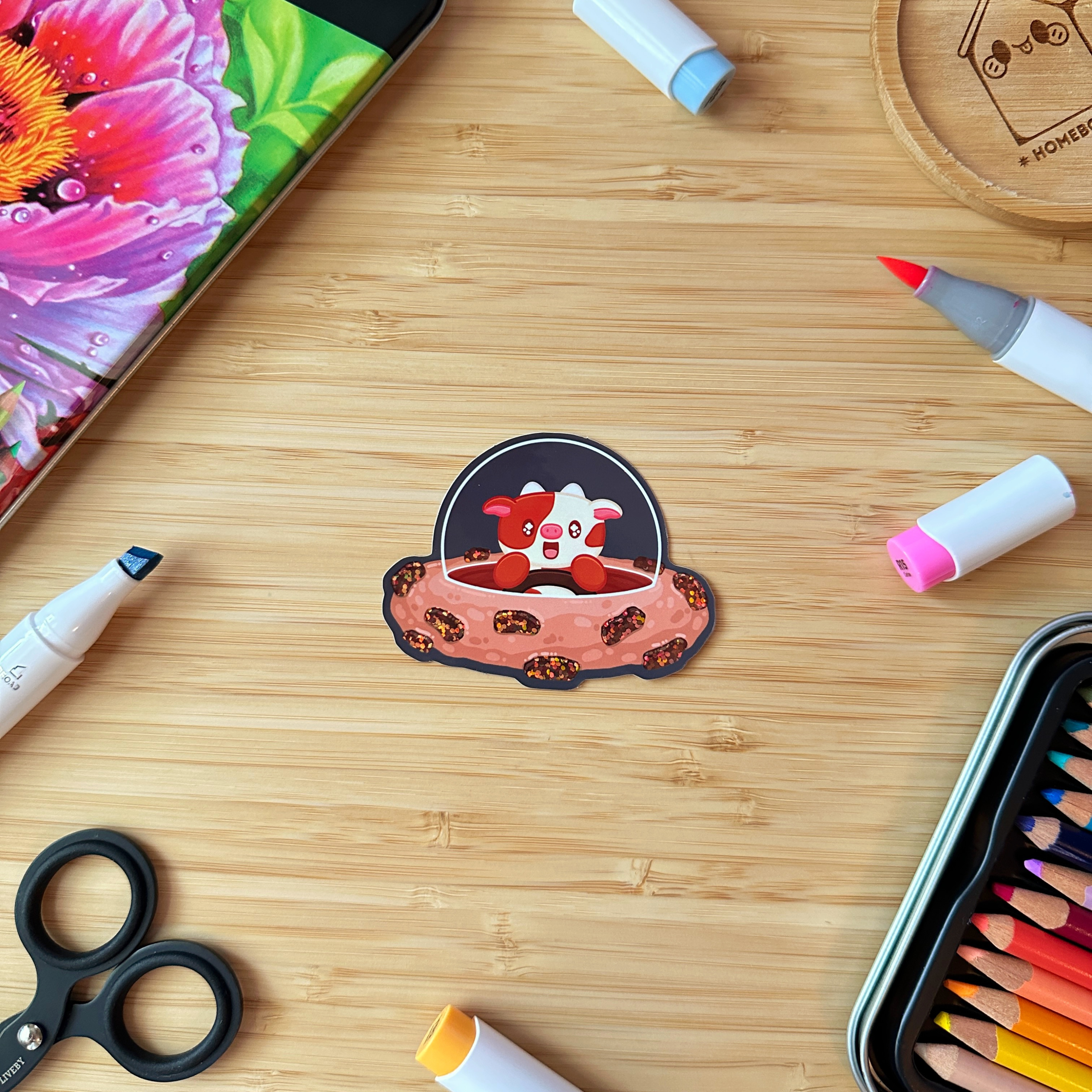 Chocolate Ship Cookie Sticker – Fructus Illustrations